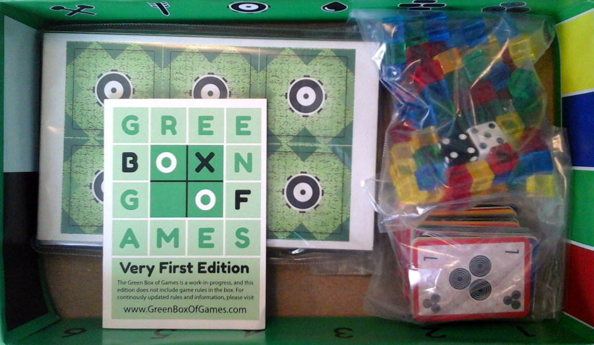 Detailed contents of “Very First Edition” – Green Box of Games